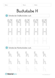 Buchstabe H - MaterialGuru