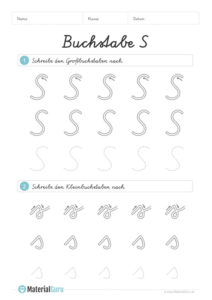 Buchstabe S - MaterialGuru