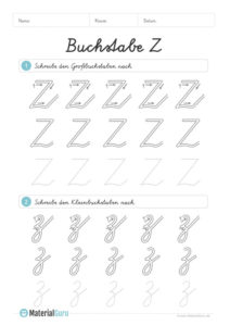 Buchstabe Z - MaterialGuru