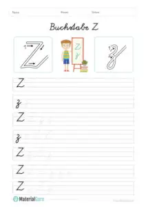 Buchstabe Z - MaterialGuru