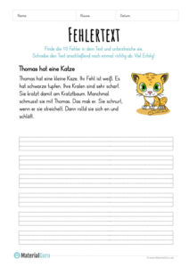 Fehlertexte - MaterialGuru