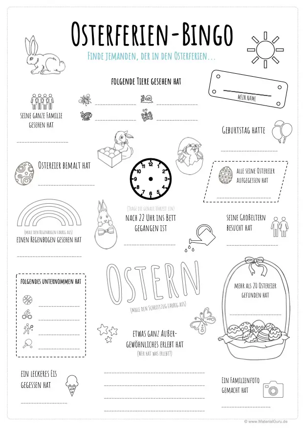 Osterferien Unterrichtsmaterial - MaterialGuru