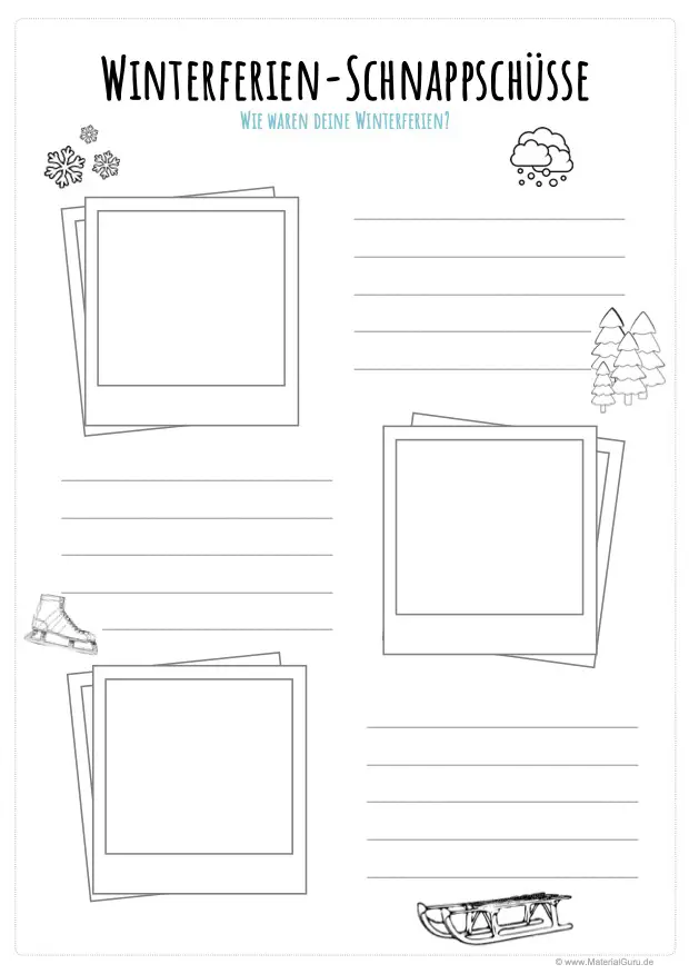Winterferien Unterrichtsmaterial - MaterialGuru