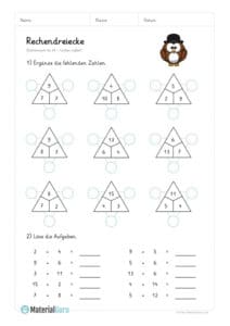Rechendreiecke - MaterialGuru