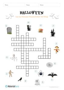 Halloween - Kostenlose Arbeitsblätter